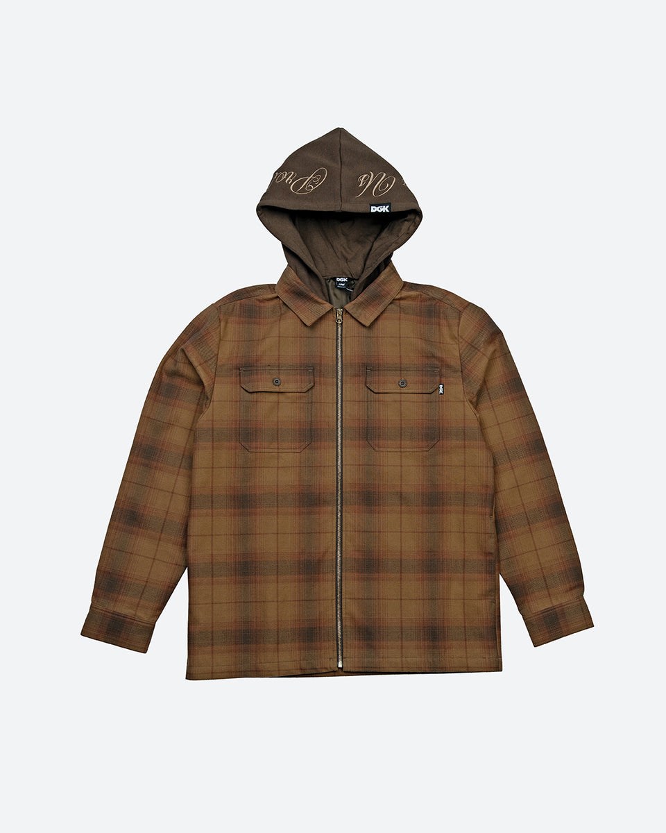 In Chains Embroidered Flannel Shacket– DGK®